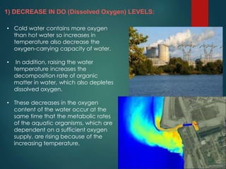 Effect of thermal pollution on marine life | PPTX