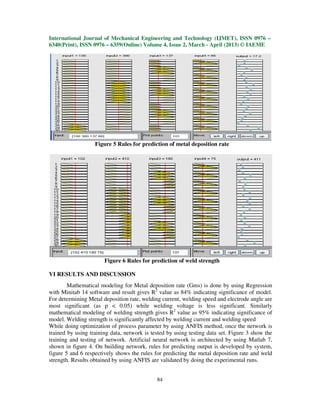 Effect of the welding process parameter in mmaw for joining of ...