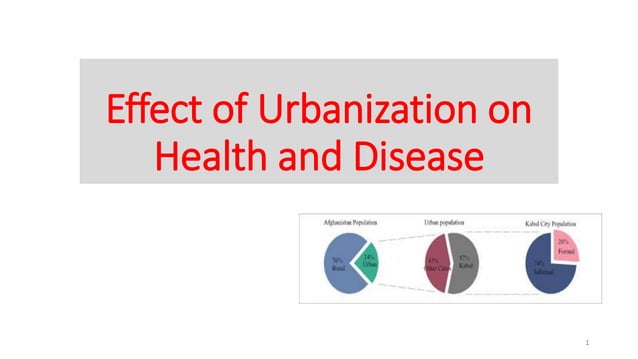 Effect of urbanization on health and disease | PPTX