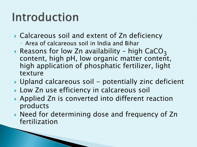 Effect of zinc fertilization on zinc transformation in upland rice ...