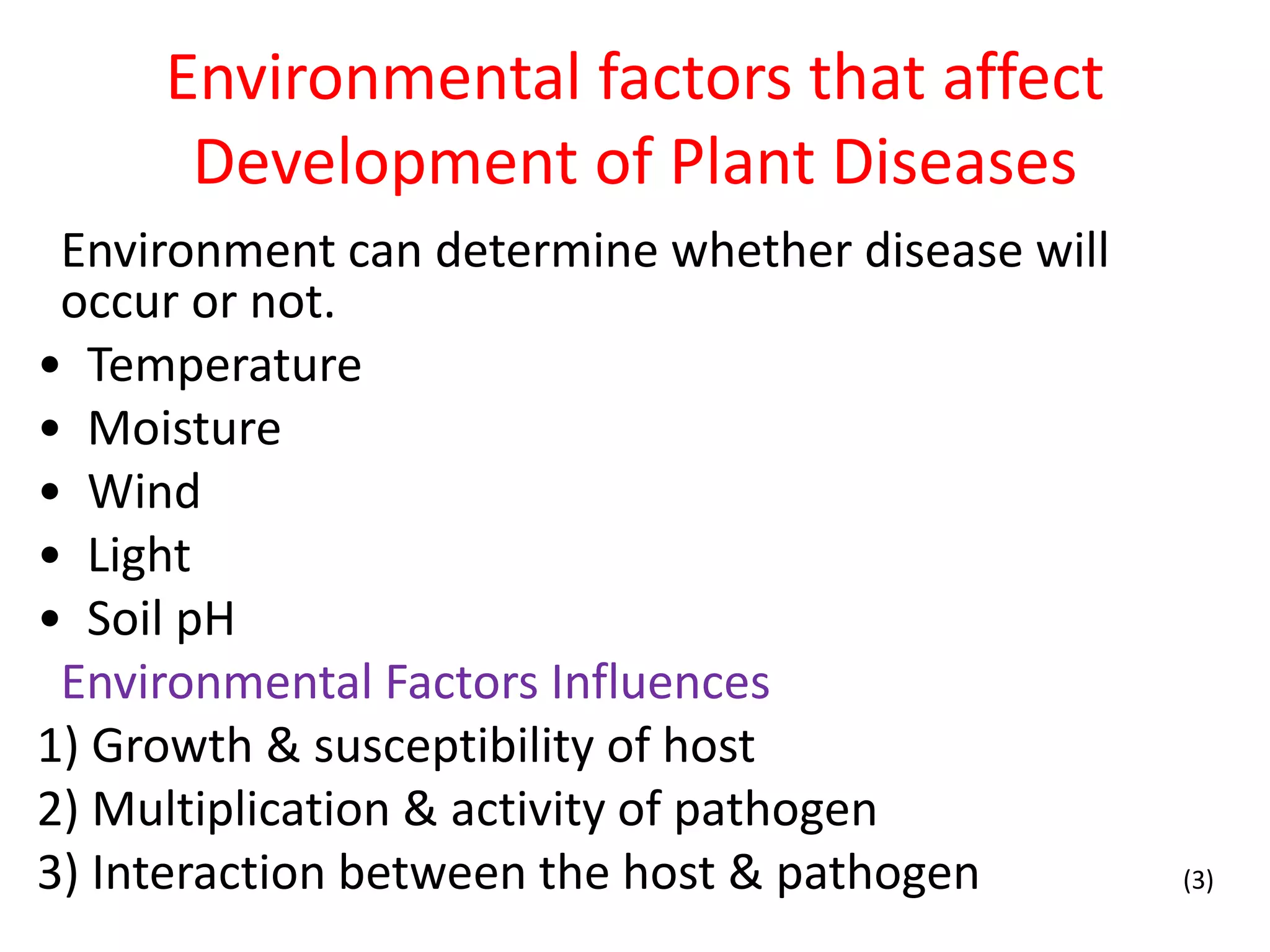 Effect of environment and nutrition on plant disease development | PPTX
