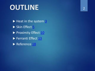 Effects on transmission line | PPTX