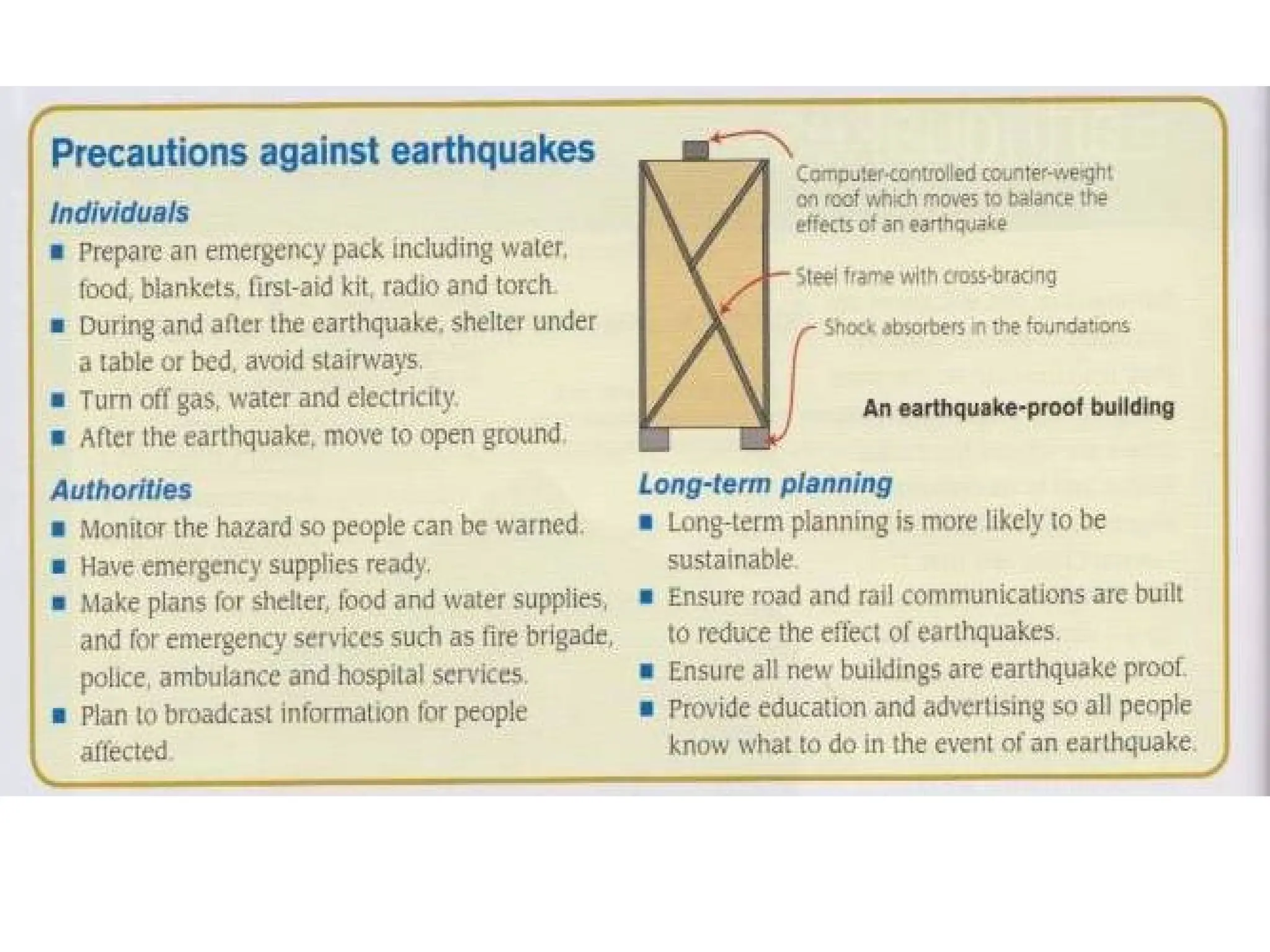 Effects-of-earthquakes. Preparedness protocols | PPT