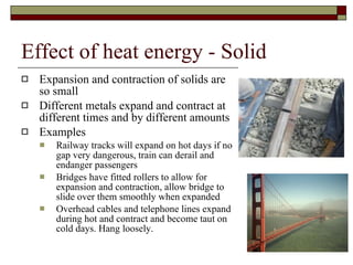 Effects Of Heat Energy | PPT