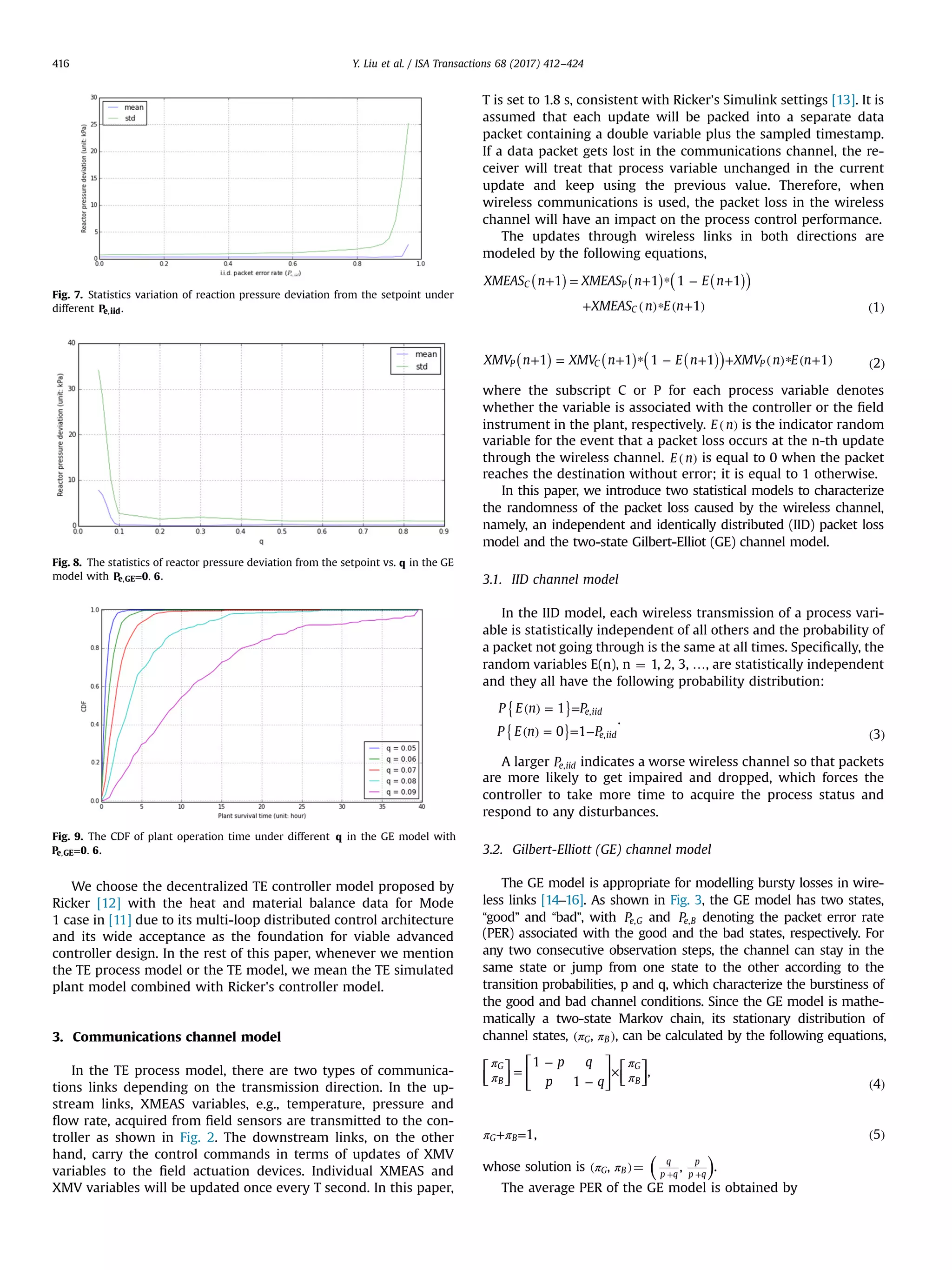 Effects of Wireless Packet Loss in Industrial Process Control Systems | PDF