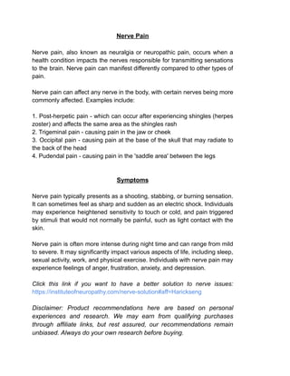 Effects And Attributes of Nerve Pain.pdf.PDF