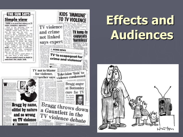 Effects and audiences lessons 2 and 3 | PPT