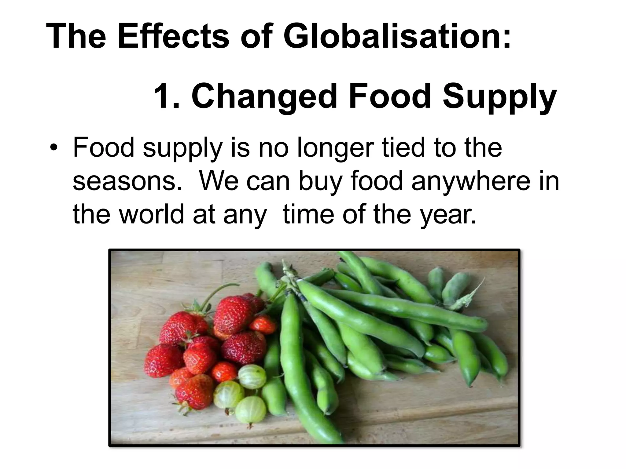 Effects and benefits of globalisation | PPT