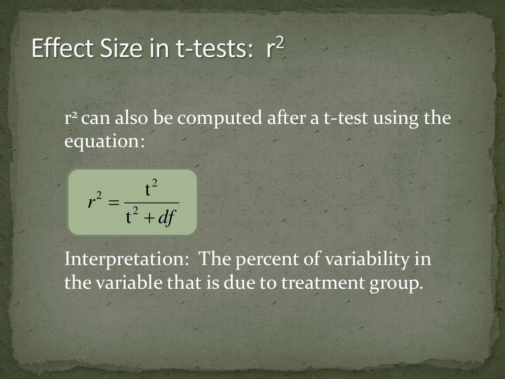 Effect size