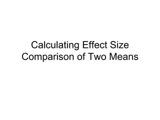 Effect size presentation | PPT | Educational Assessment | Education
