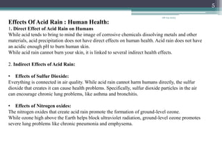 Effects Of Acid Rain On Human Skin