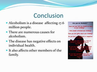 Effects of alcoholism | PPTX