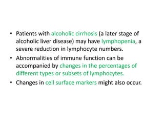Effects of alcoholism on immune system | PPTX