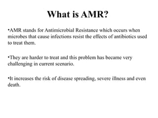 Effects of AMR strains on human metabolism | PPTX
