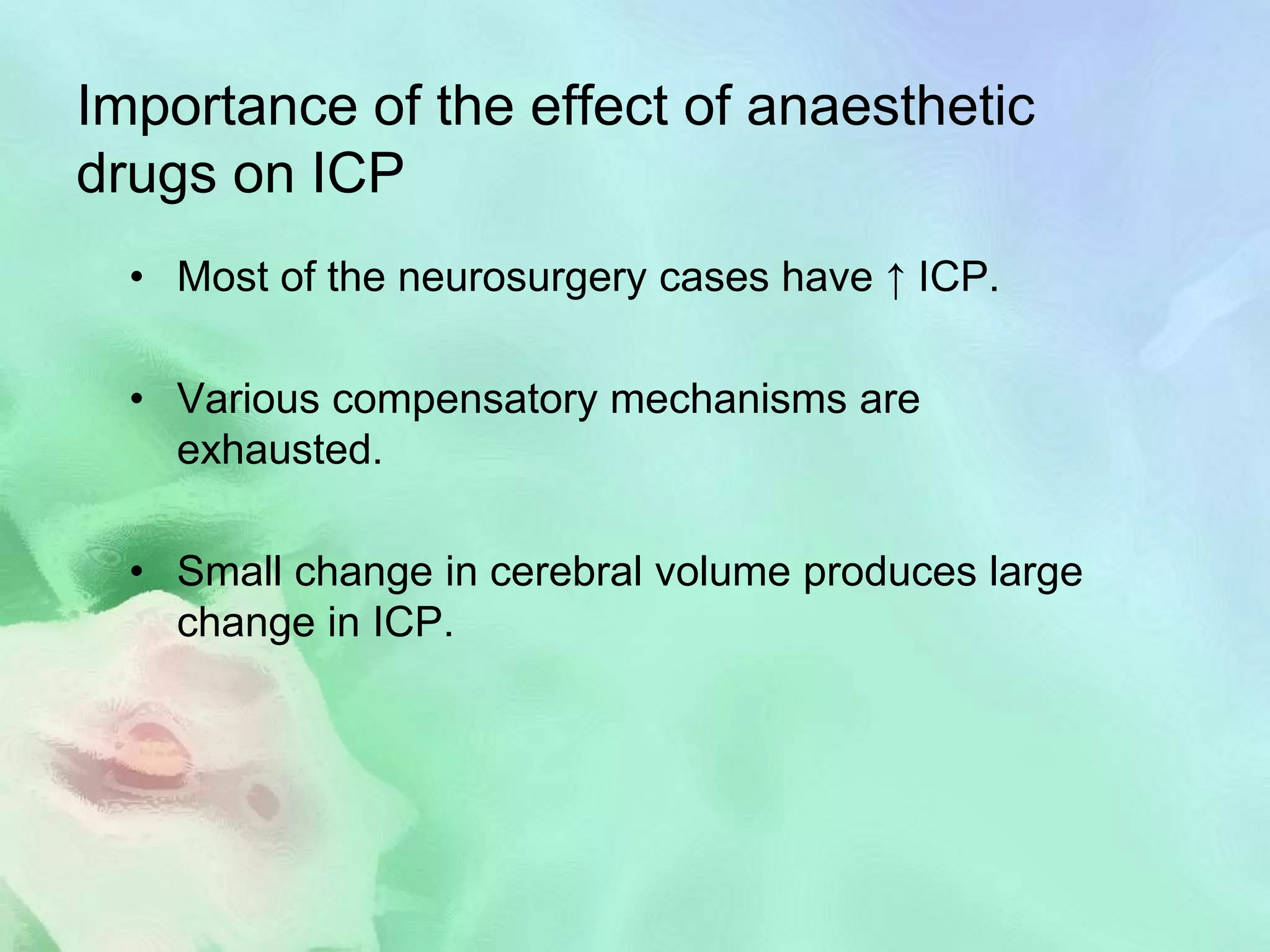 Effects of anesthetics on cerebral blood flow | PPTX
