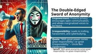 Effects of Anonymity and Behavior Online | PPTX