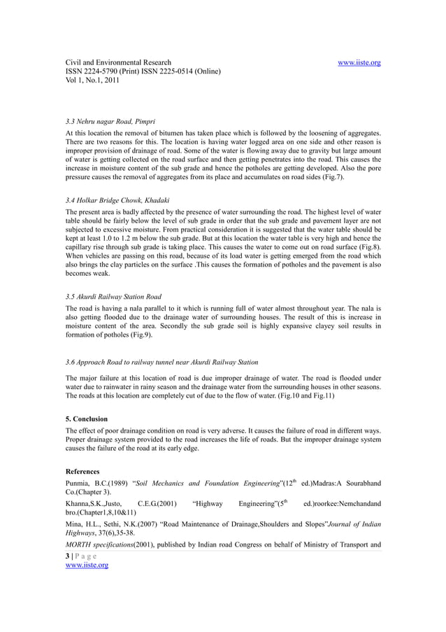 Effects of bad drainage on roads | PDF | Civil Engineering Industry | Industries