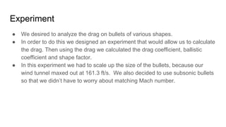 Effects of bullet shape on drag | PDF