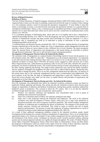 Effects of classical management theories on the current management practice in nigeria | PDF