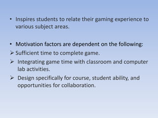 Effects of computer games | PPT