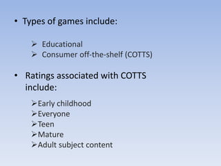 Effects of computer games | PPT