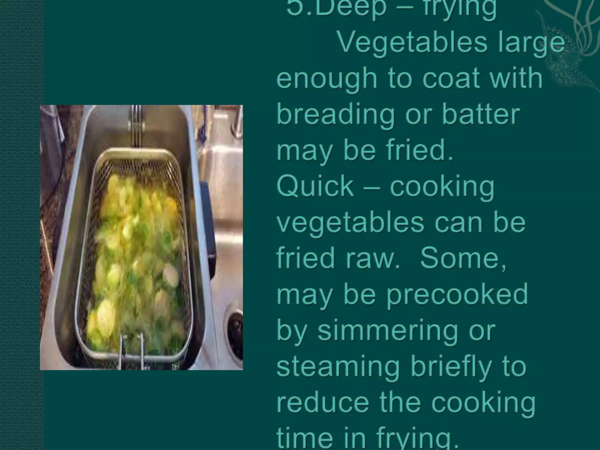 Effects of cooking vegetables | PPTX