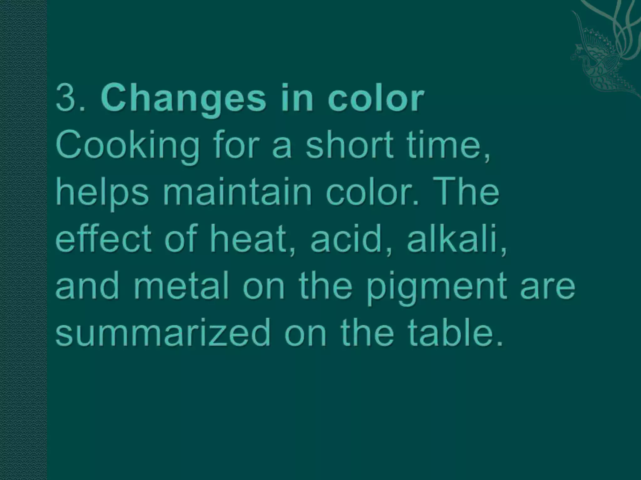 Effects of cooking vegetables | PPTX