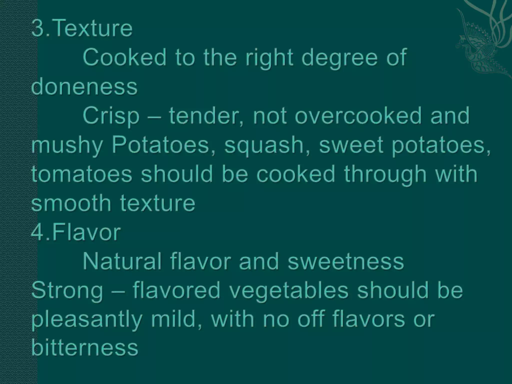 Effects of cooking vegetables | PPTX