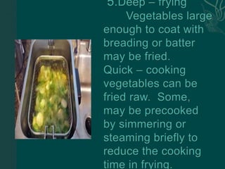 Effects of cooking vegetables | PPTX