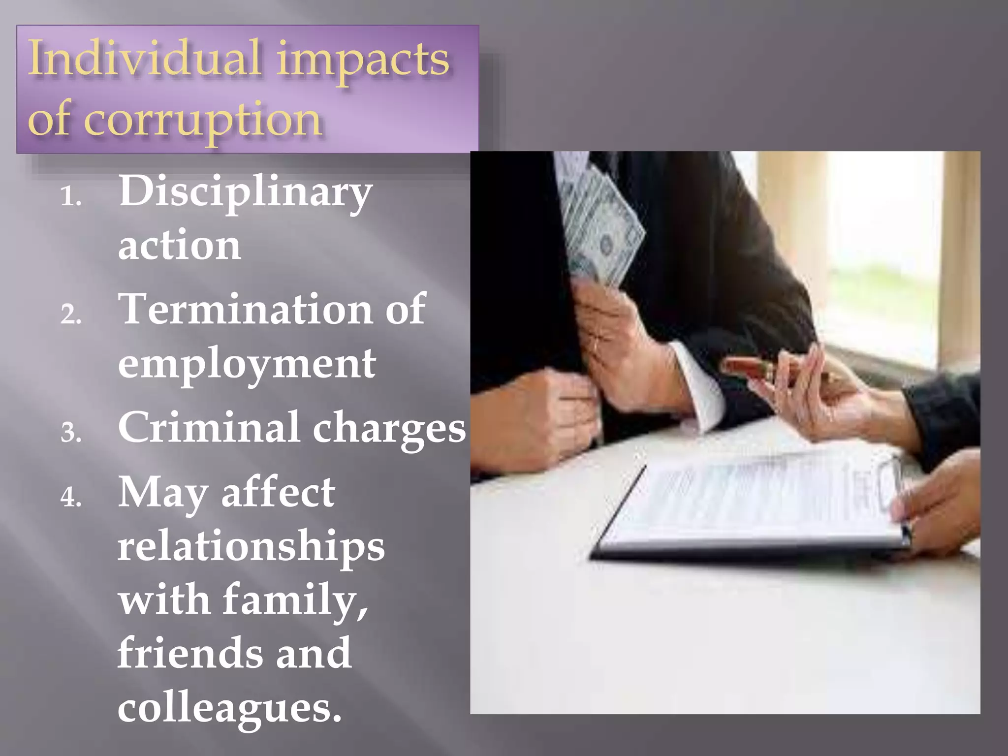 Effects of corruption | PPTX