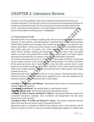 Effects of corruption on international trade in bangladesh | PDF