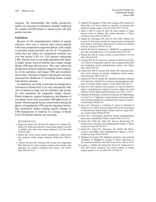 effects of cpb on lactate.pdf Cardiopulmonary bypass | PDF