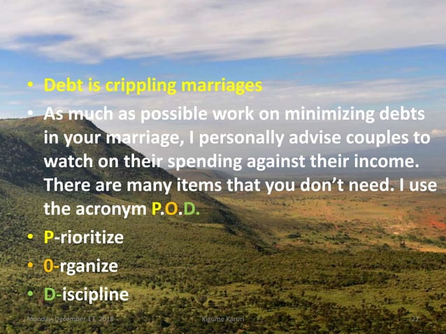 Effects of Debts in Marriage | PPT