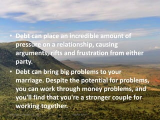 Effects of Debts in Marriage | PPT