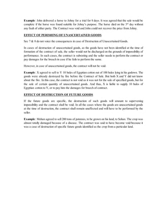Effects of destruction of goods | DOCX