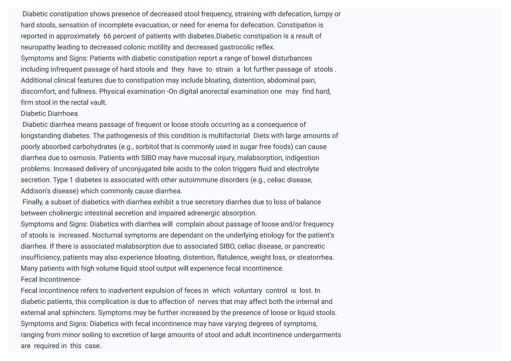 Effects of diabetes on gastrointestinal system | PDF