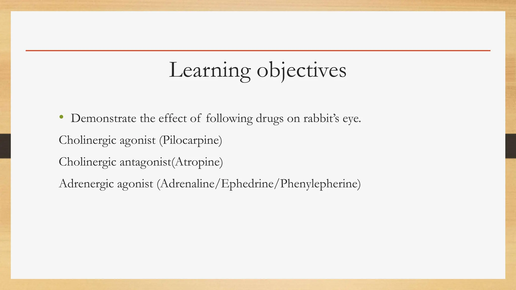 Effects of different drugs on rabbit eye.pptx