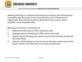 Effects of different types of bleaching | PPT