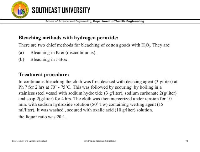 Effects of different types of bleaching