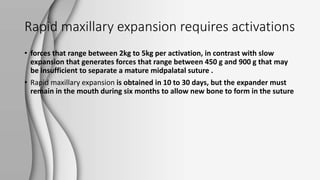 Effects of Disjunction Rapid maxillary expansion.pptx