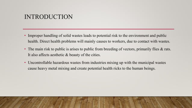 Effects of disposal of solids waste | PPT
