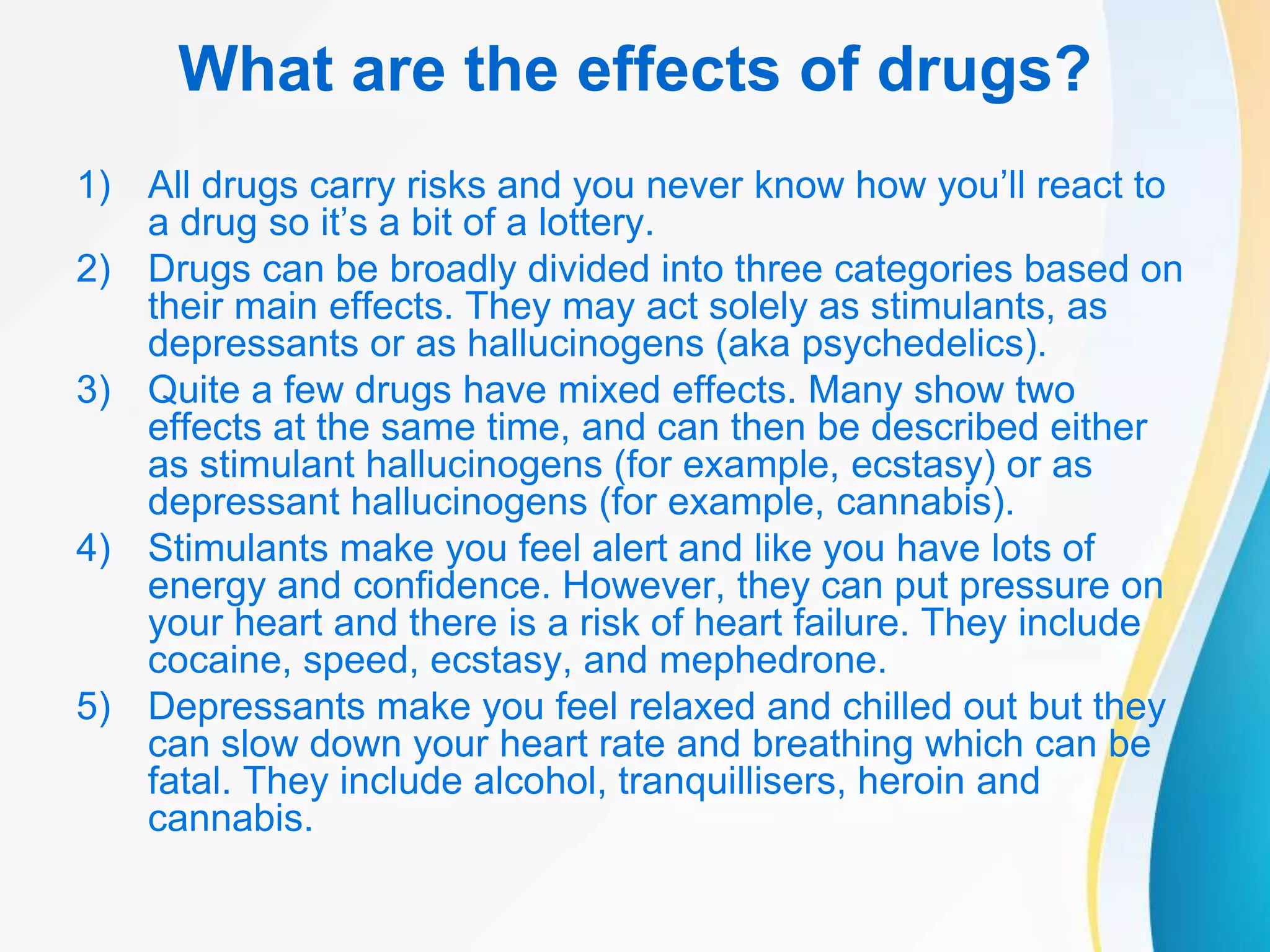 Effects of drug abuse and addiction | PPSX