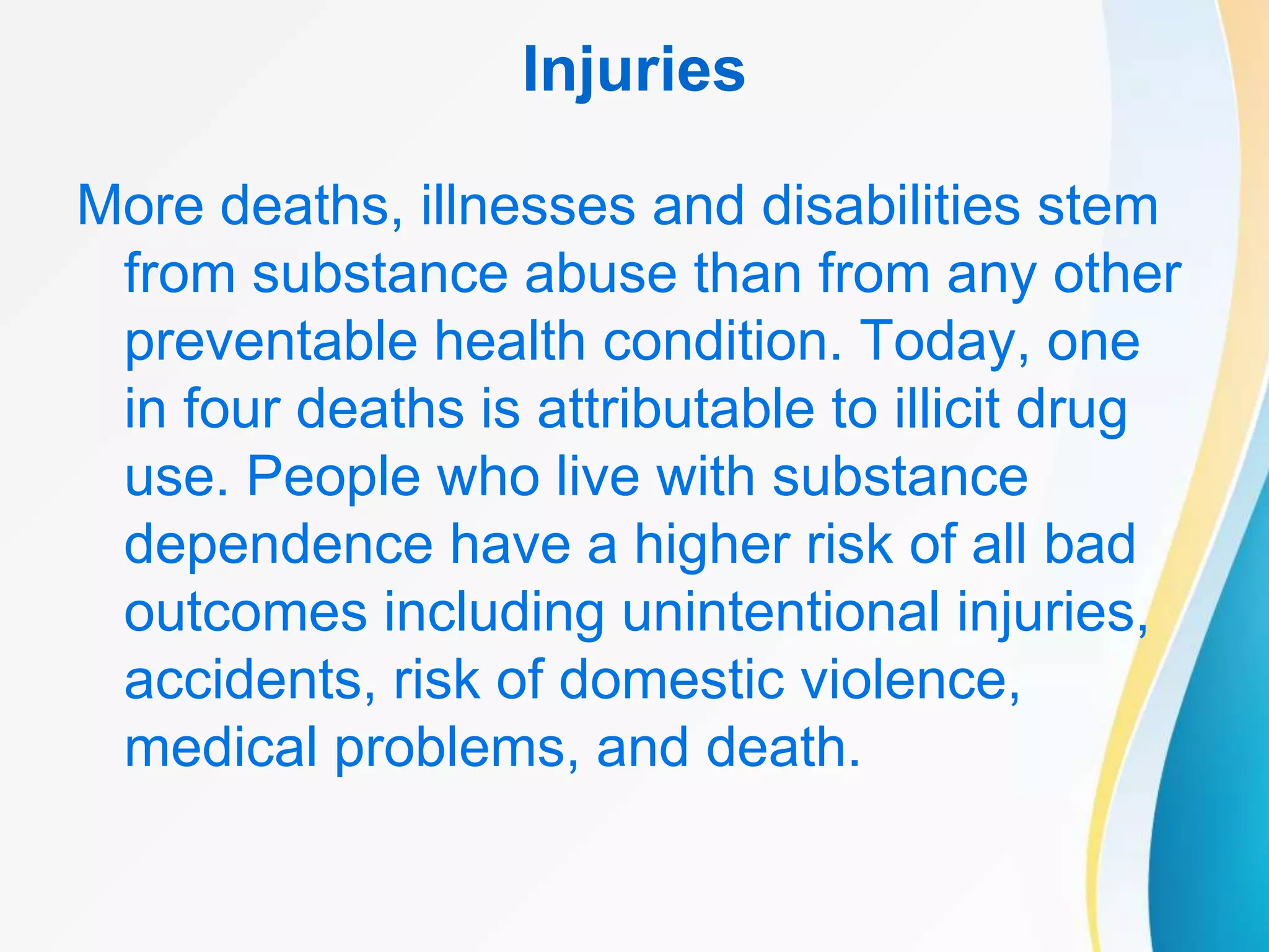 Effects of drug abuse and addiction | PPSX