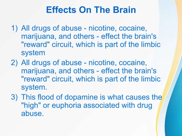Effects of drug abuse and addiction | PPSX | Illegal Drugs, Tobacco ...