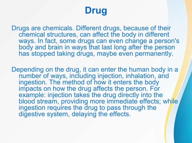 Effects of drug abuse and addiction | PPSX | Illegal Drugs, Tobacco ...
