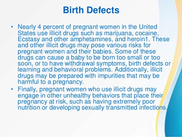 Birth Defects From Drugs