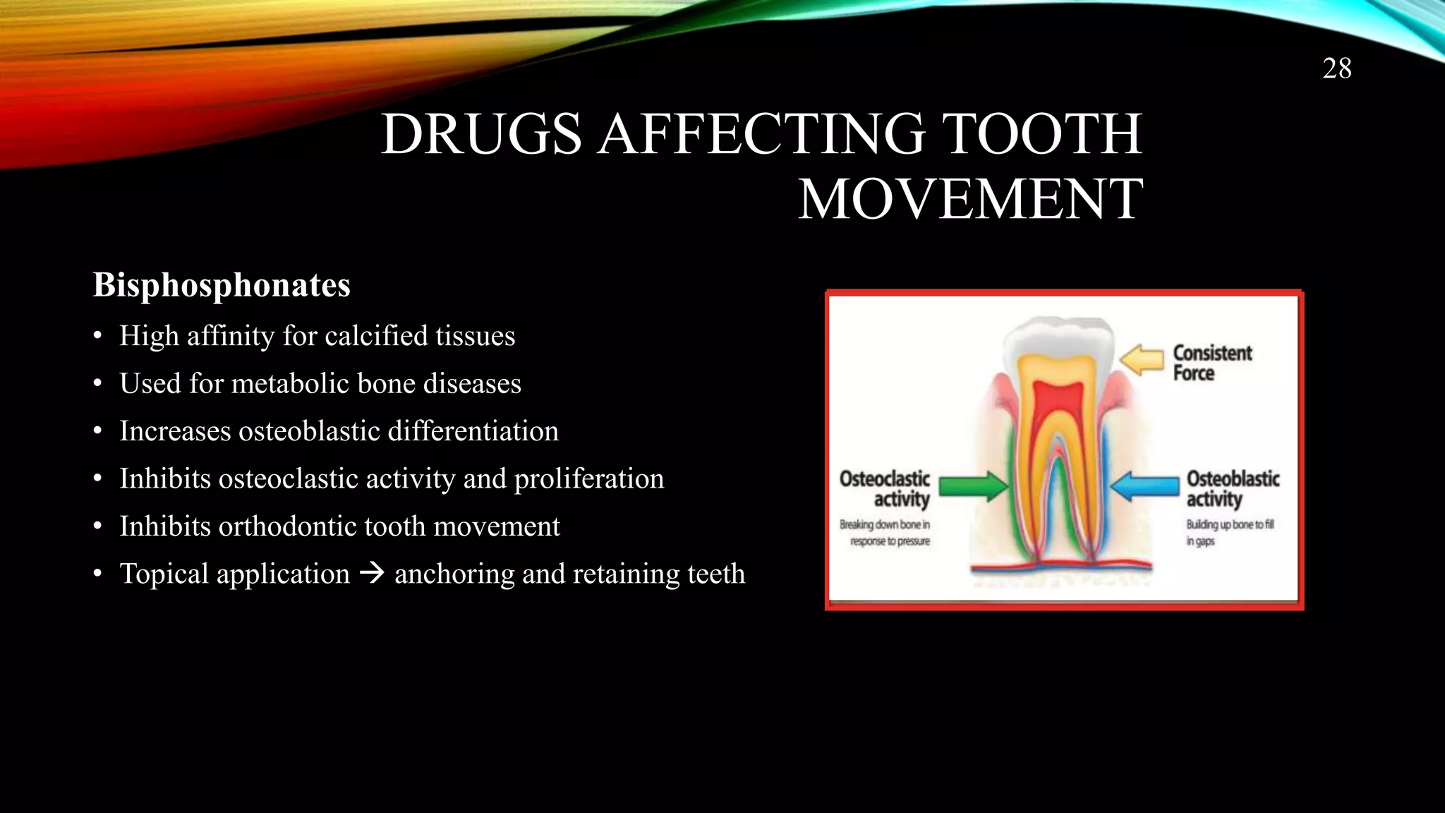 Effects of drugs on orthodontic treatment | PPTX