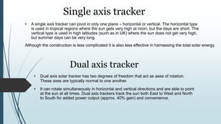 Effects of dual axis solar tracker | PPT