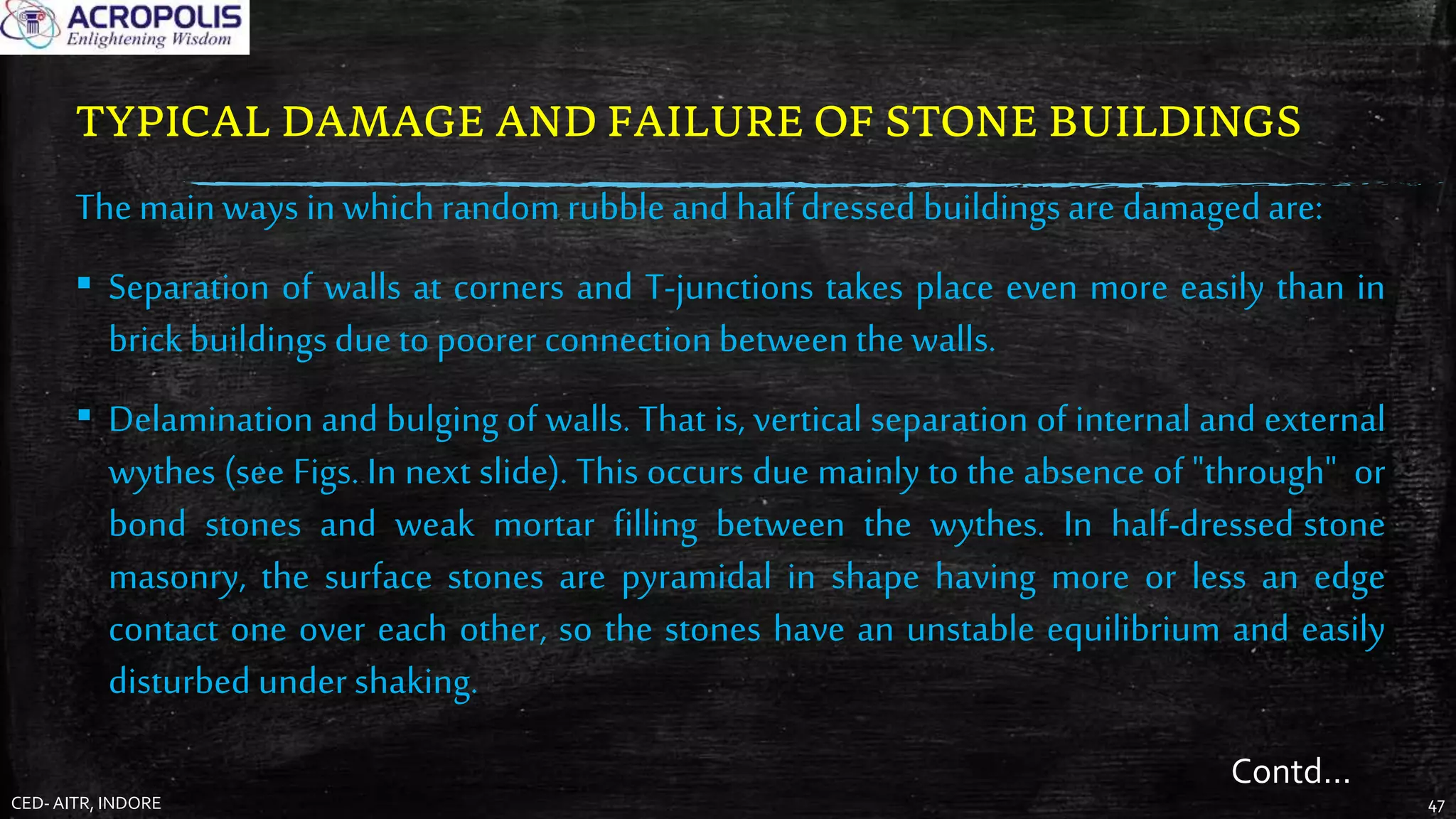 Effects of earthquake on non engineered buildings | PPT