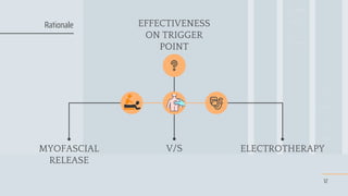 EFFECTS OF ELECTROTHERAPY VS MYOFASCIAL RELEASE ON TRIGGER POINT.pptx